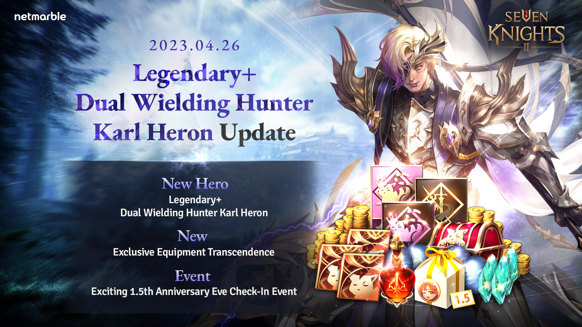 Legendary+ Hero Dual Wielding Hunter, Karl Heron Joins ‘Seven Knights 2 ...