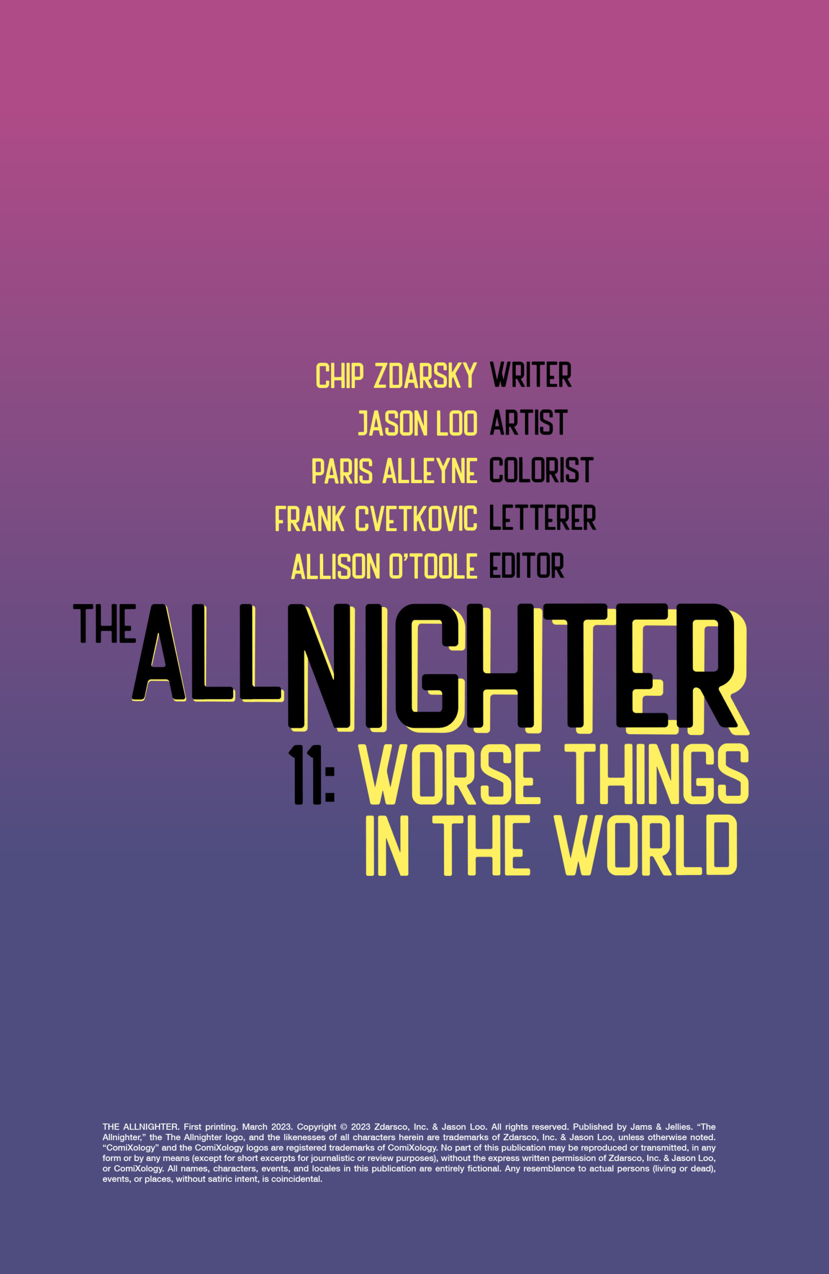 NYCC 2023: Discussing ‘The All Nighter’ Conclusion With Chip Zdarsky And Jason Loo – COMICON