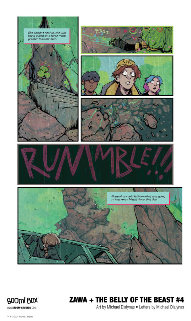 Shocking Revelations In Your First Look At ‘Zawa + The Belly of the Beast’ #4 – COMICON