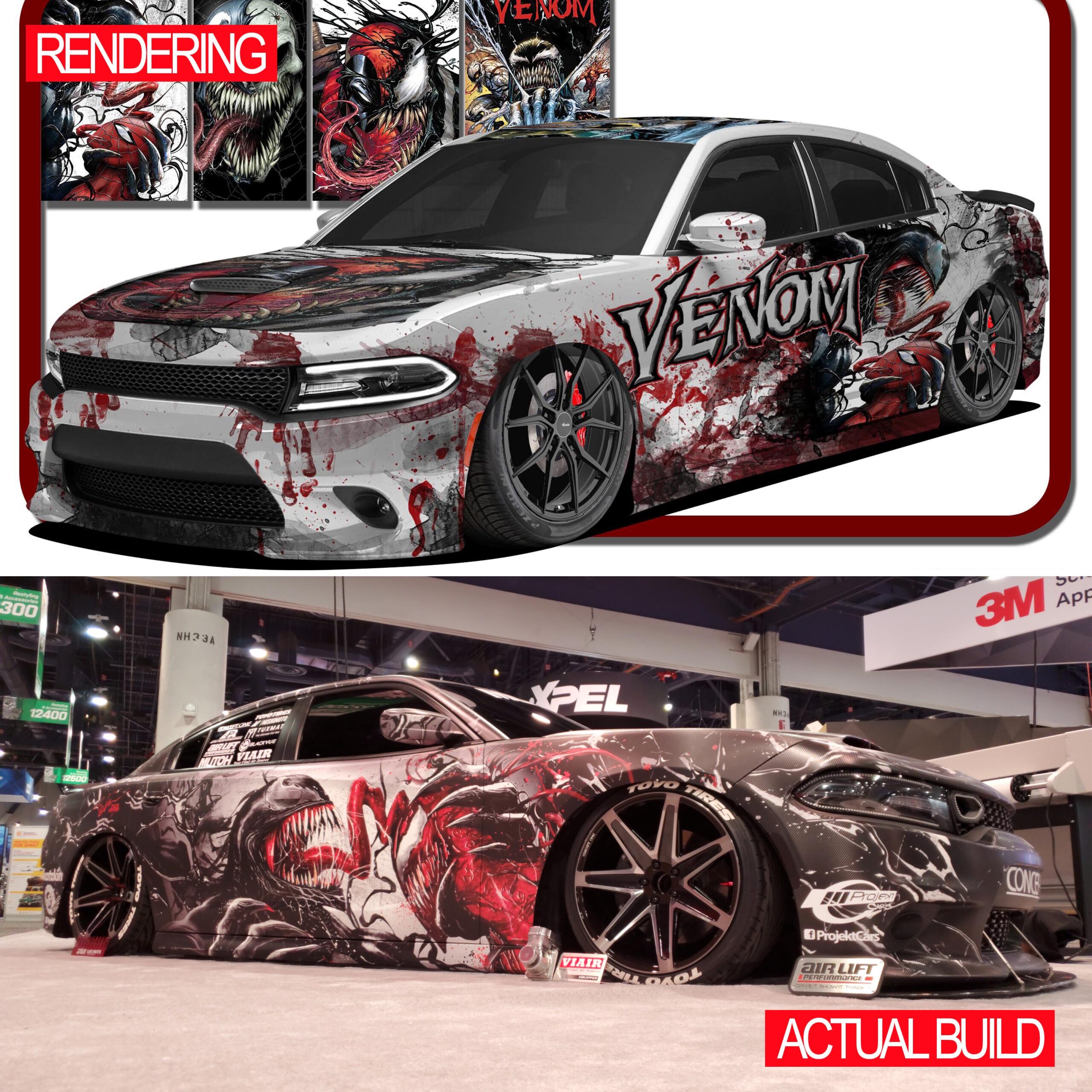 Real vs_Charger Venom – COMICON