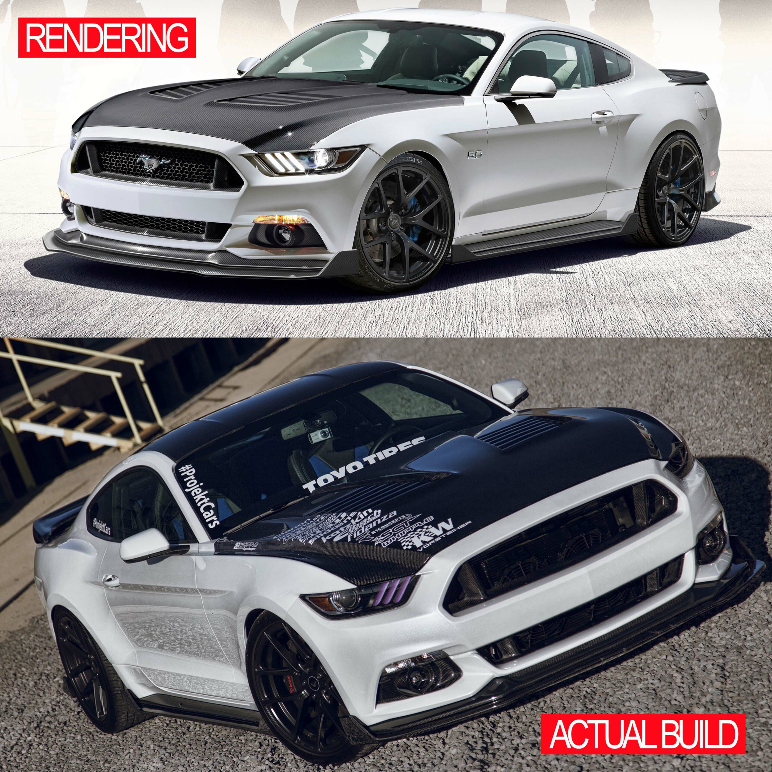 Real vs_Mustang s550 – COMICON