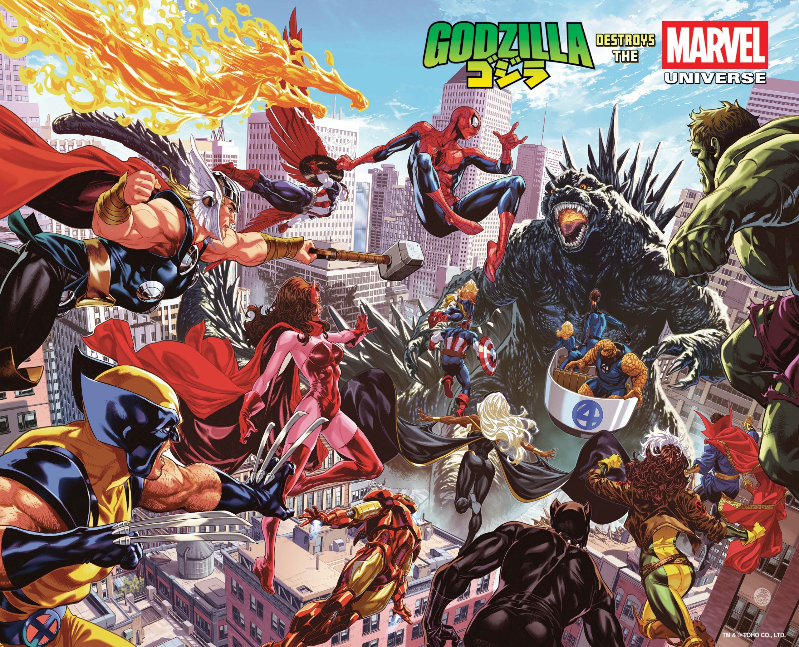 ‘Godzilla Destroys The Marvel Universe’ Hits This July – COMICON