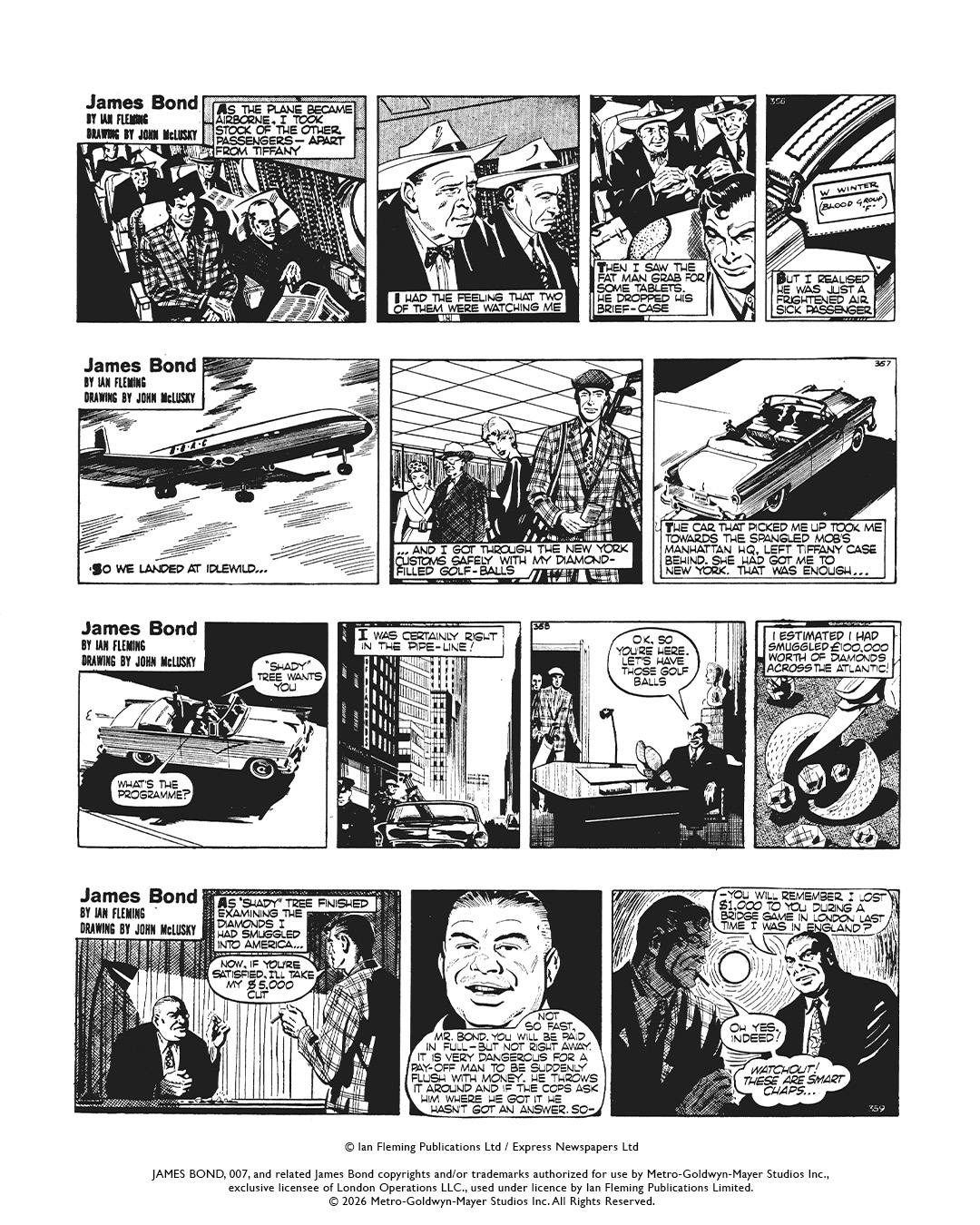 Announcing ‘Ian Fleming’s James Bond Signature Comic Strip Collection ...